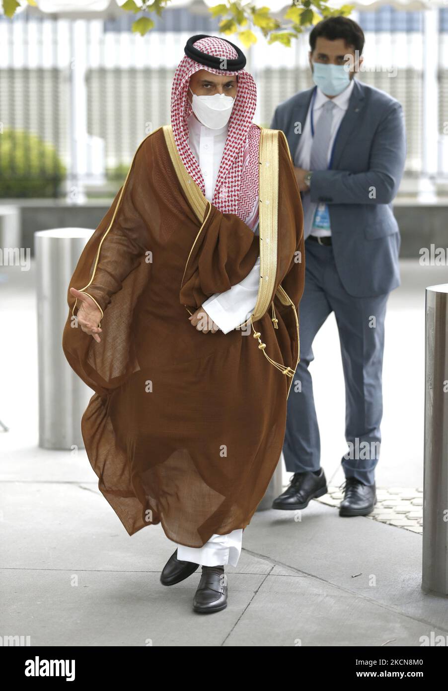 Saudi Arabian foreign Affairs Minister Prince Faisal Bin Farhal Al-Saud ...