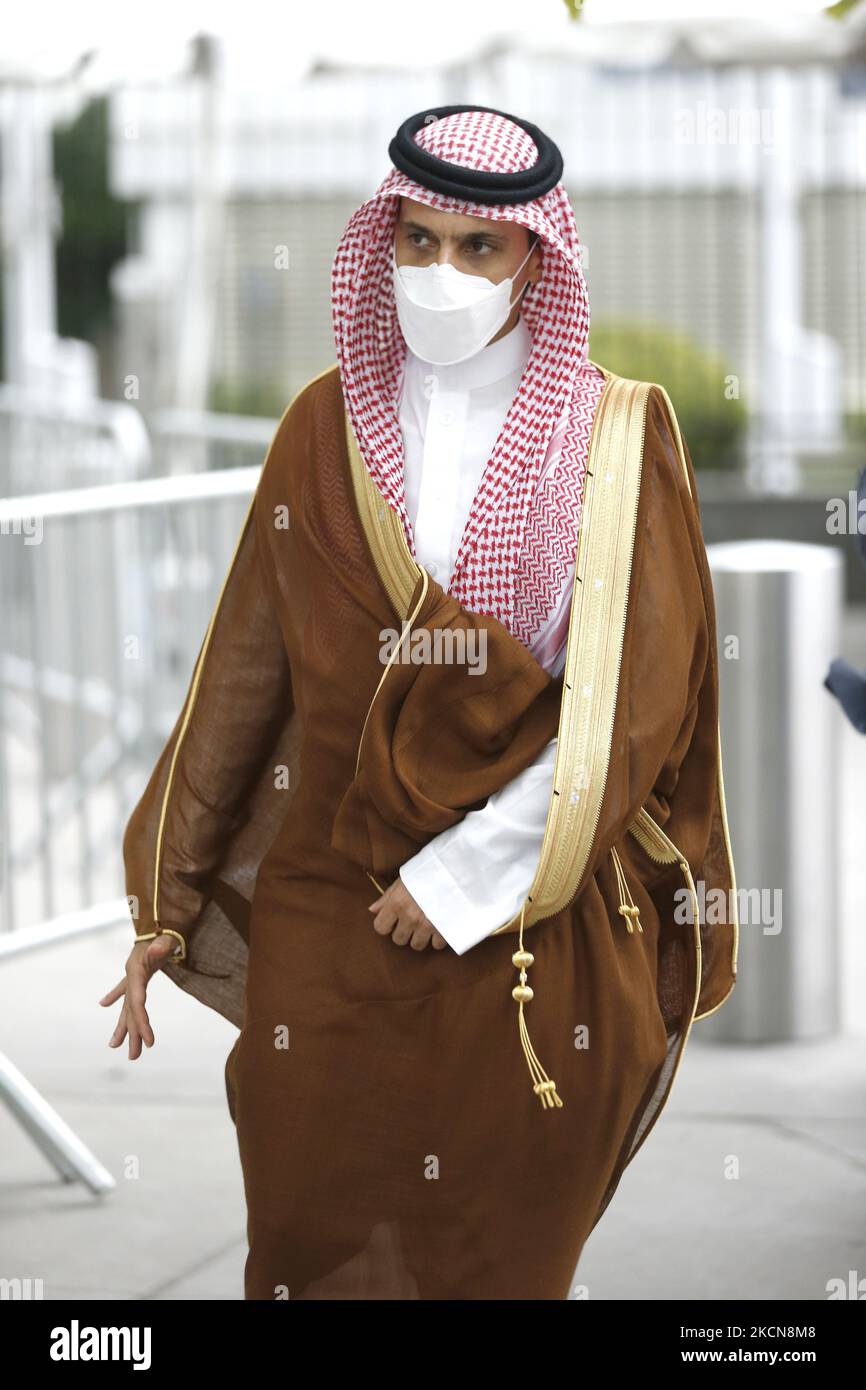 Saudi Arabian foreign Affairs Minister Prince Faisal Bin Farhal Al-Saud ...