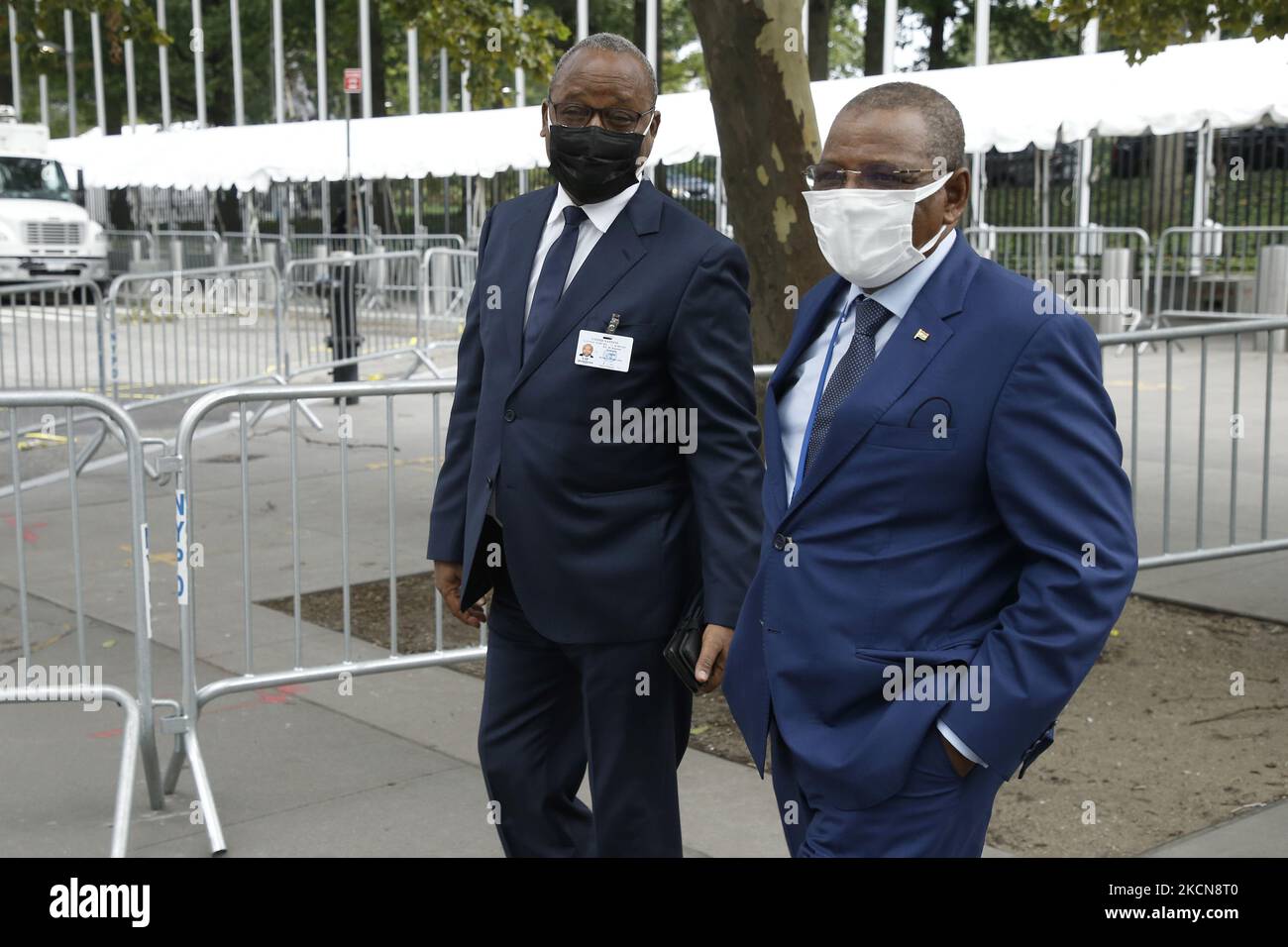 Is seen outside the United Nations during the 76 General Assembly on ...