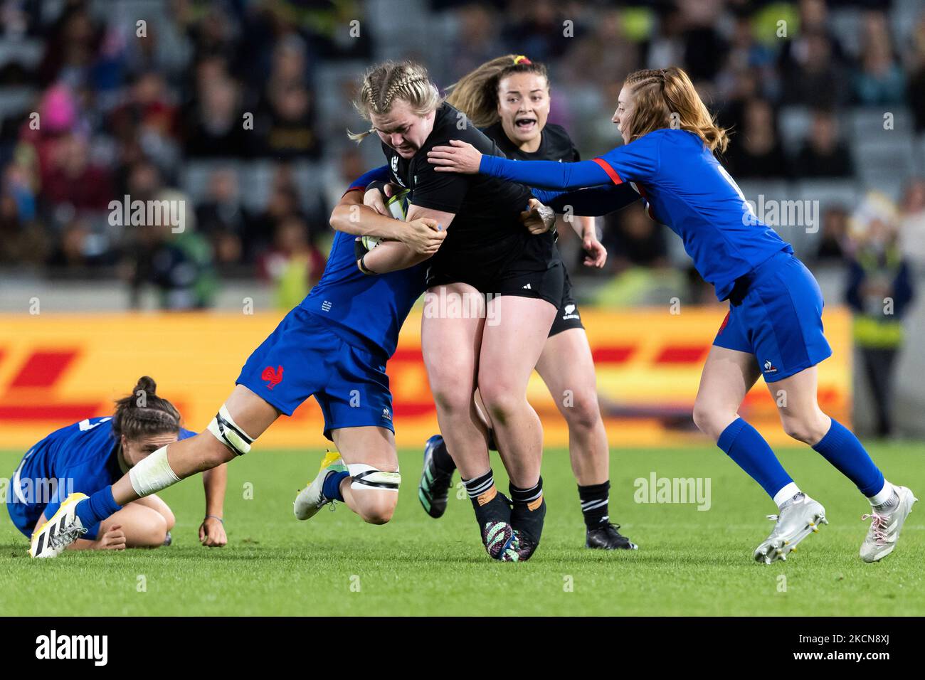 New Zealand's Amy Rule during the Women's Rugby World Cup semi-final ...