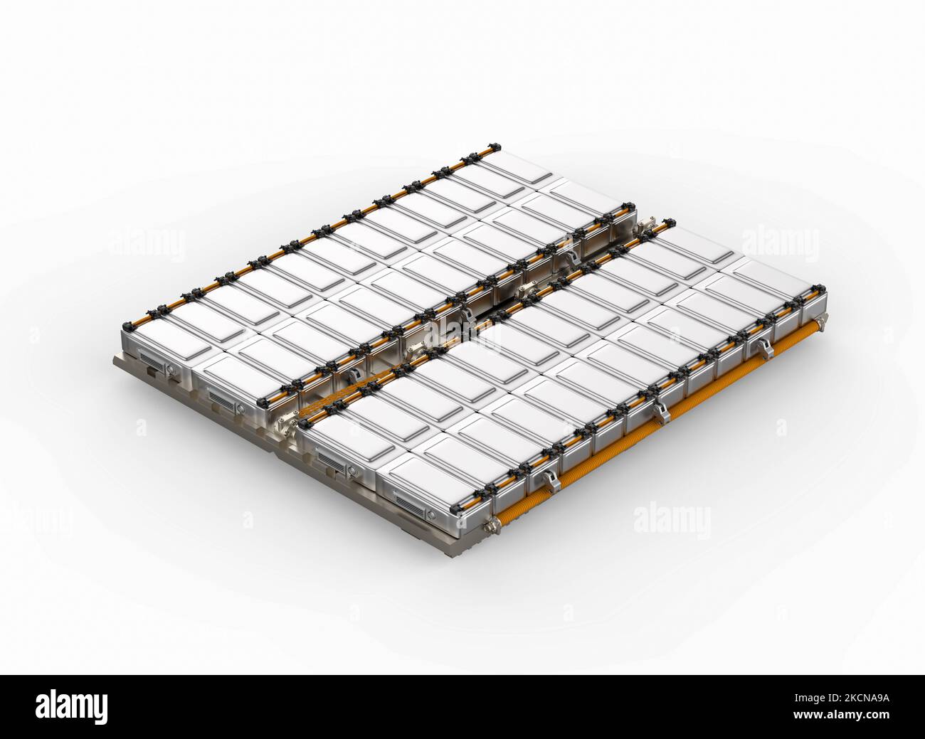3d rendering electric car battery or pack of battery cells module Stock ...
