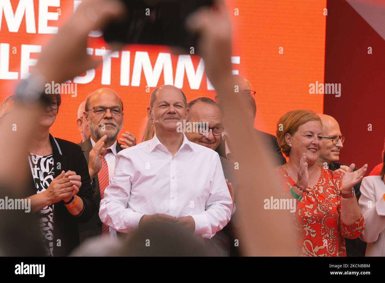 group pictures are taken after the speech from Social democratic party ...