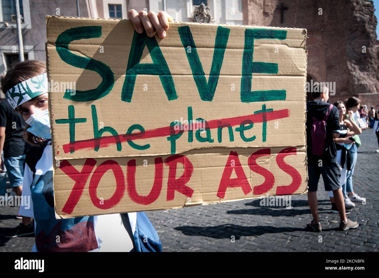 People during Fridays for Future demonstration for the global climate ...