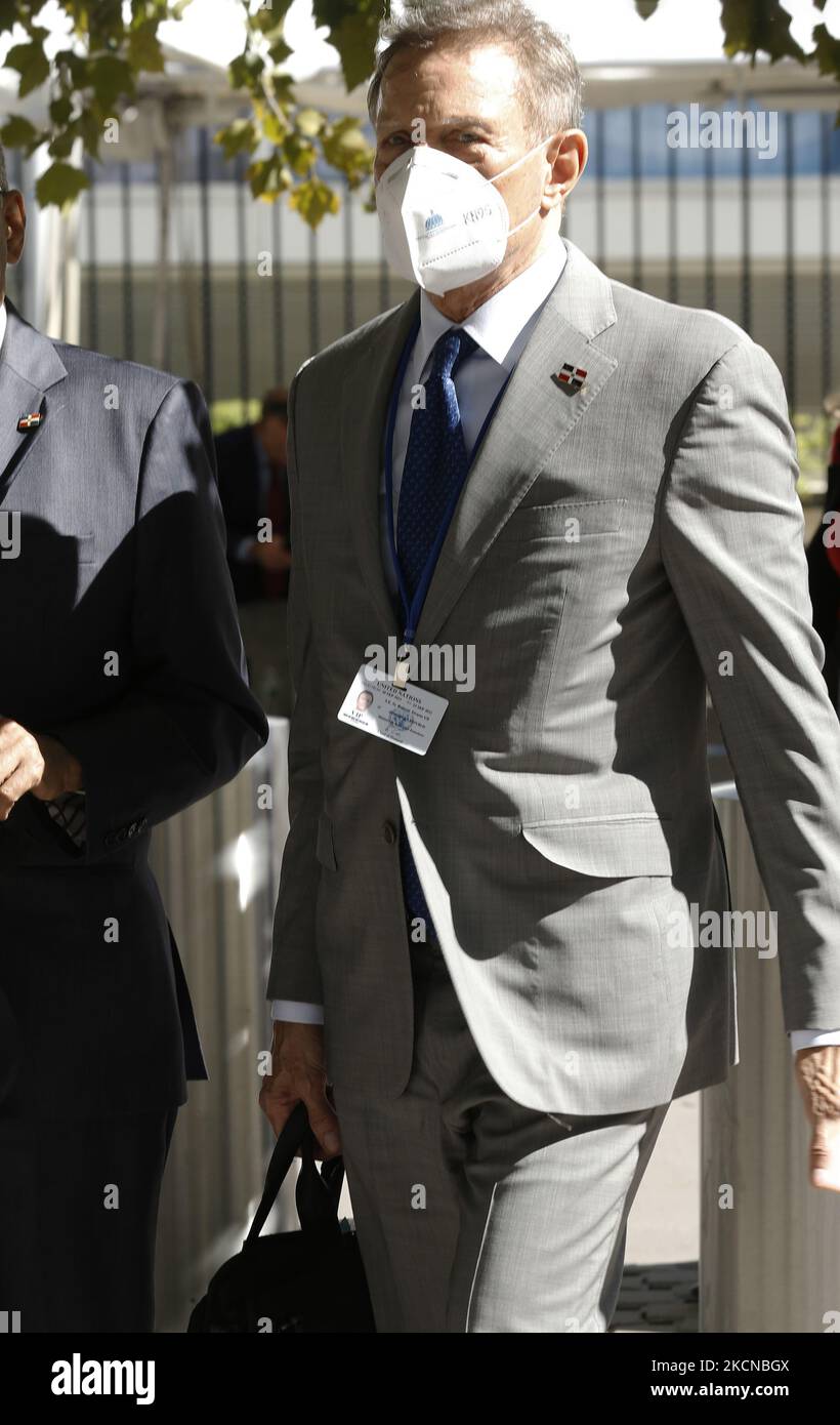 Foreign Minister of the Dominican Republic Roberto Álvarez Gil is seen outside the United ...