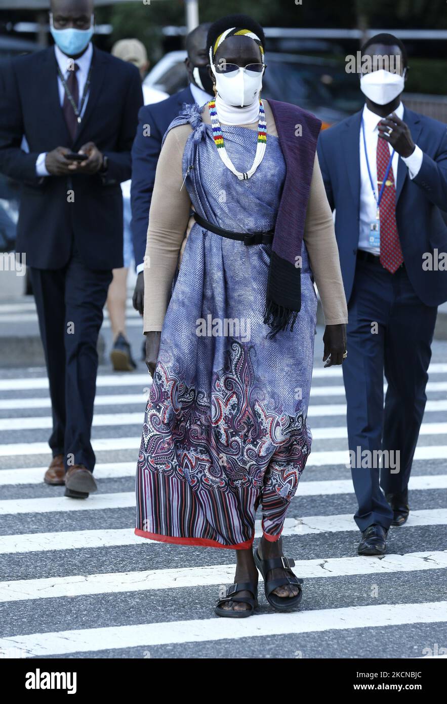 Vice President of South Sudan Rebecca Nyandeng De Mabior is seen ...