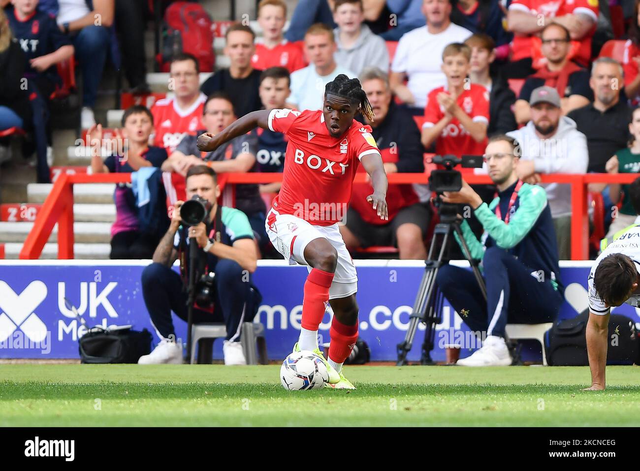 Alex Mighten of Nottingham Forest runs with the ball during the Sky Bet ...