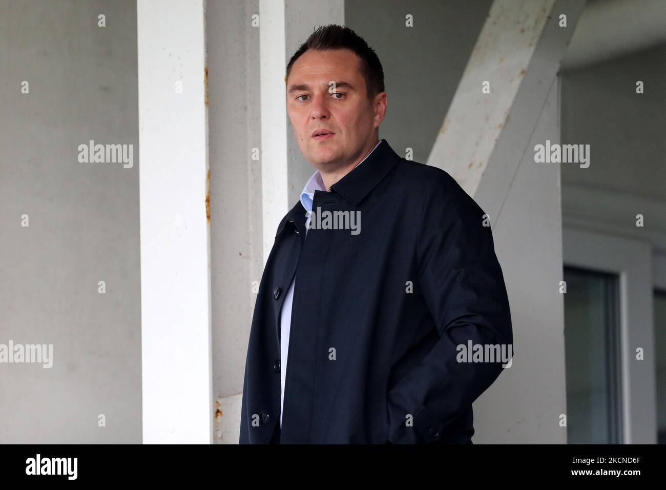 Hartlepool United director Lee Rust during the Sky Bet League 2 match ...