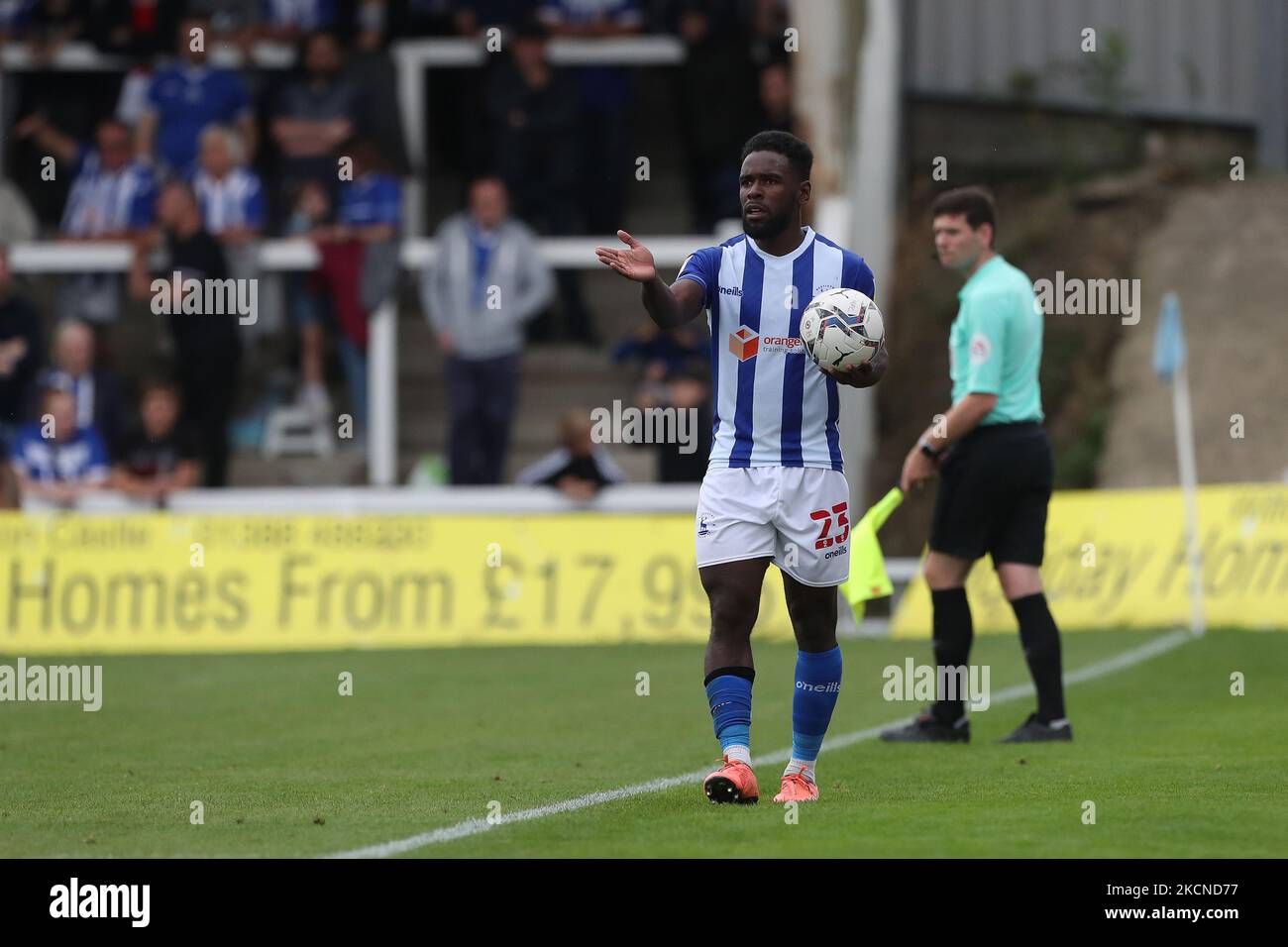 Zaine Francis-Angol of Hartlepool United during the Sky Bet League 2 ...