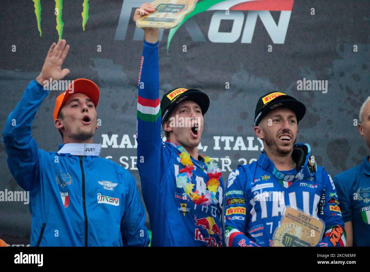 Team Italy, the winner ofthe 2021 Motocross World Championship ...