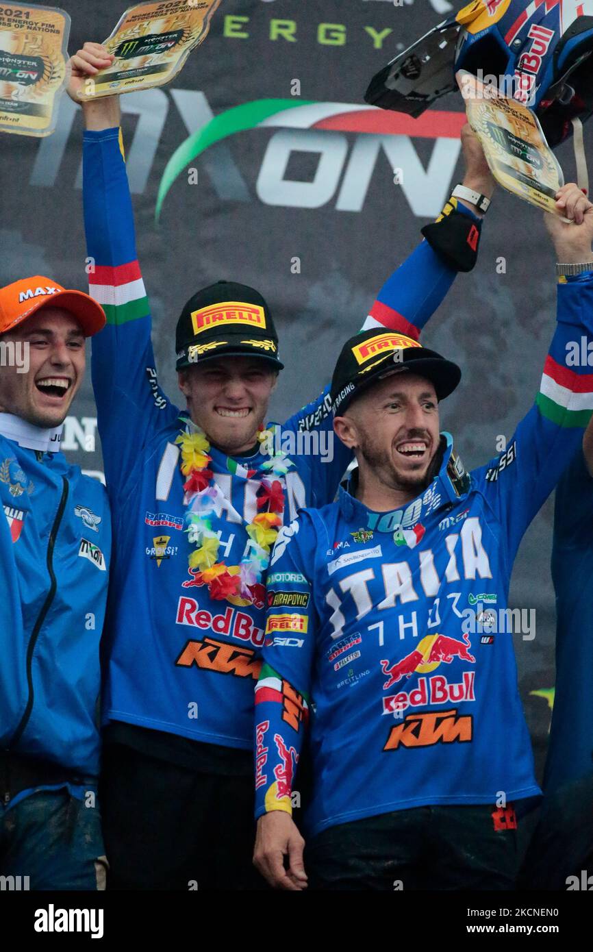 Team Italy, the winner of the 2021 Motocross World Championship ...