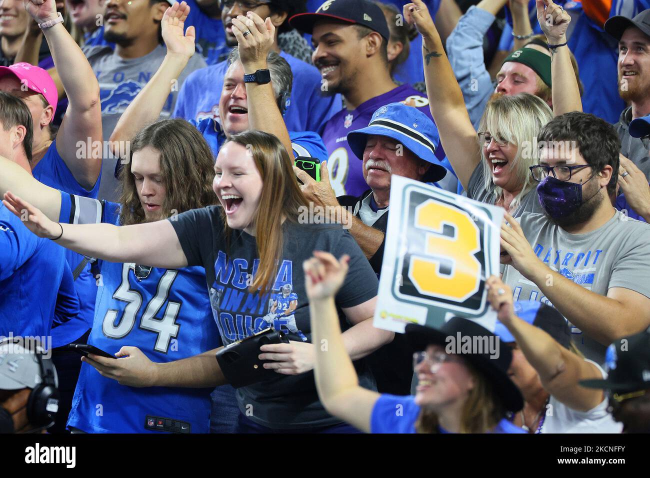 Detroit lions fans hi-res stock photography and images - Alamy