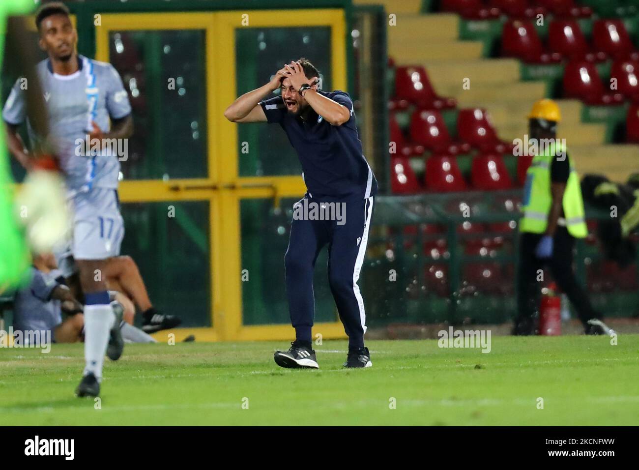 coach Josep Clotet Ruiz (Spal)desperate during the Italian Football ...