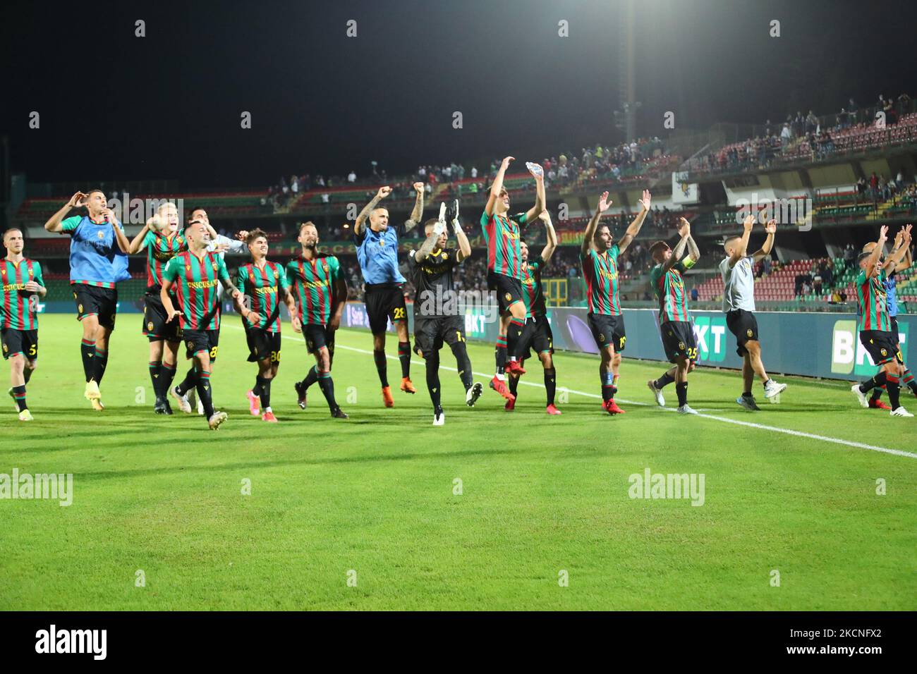 exultation Ternana end match during the Italian Football Championship ...