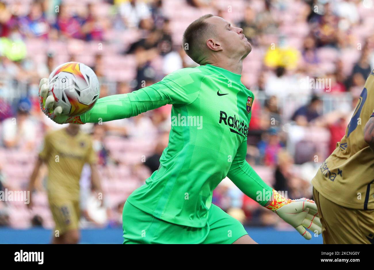 Marc Andre Ter Stegen during the match between FC Barcelona and Levante ...