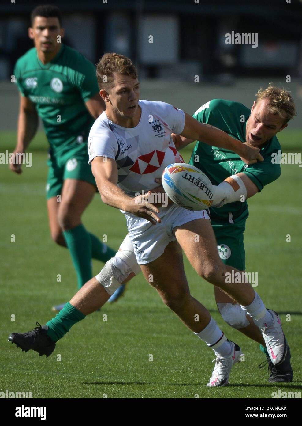 Hugo Stiles of Hong Kong in action, during Hong Kong 7S vs Ireland 7S ...