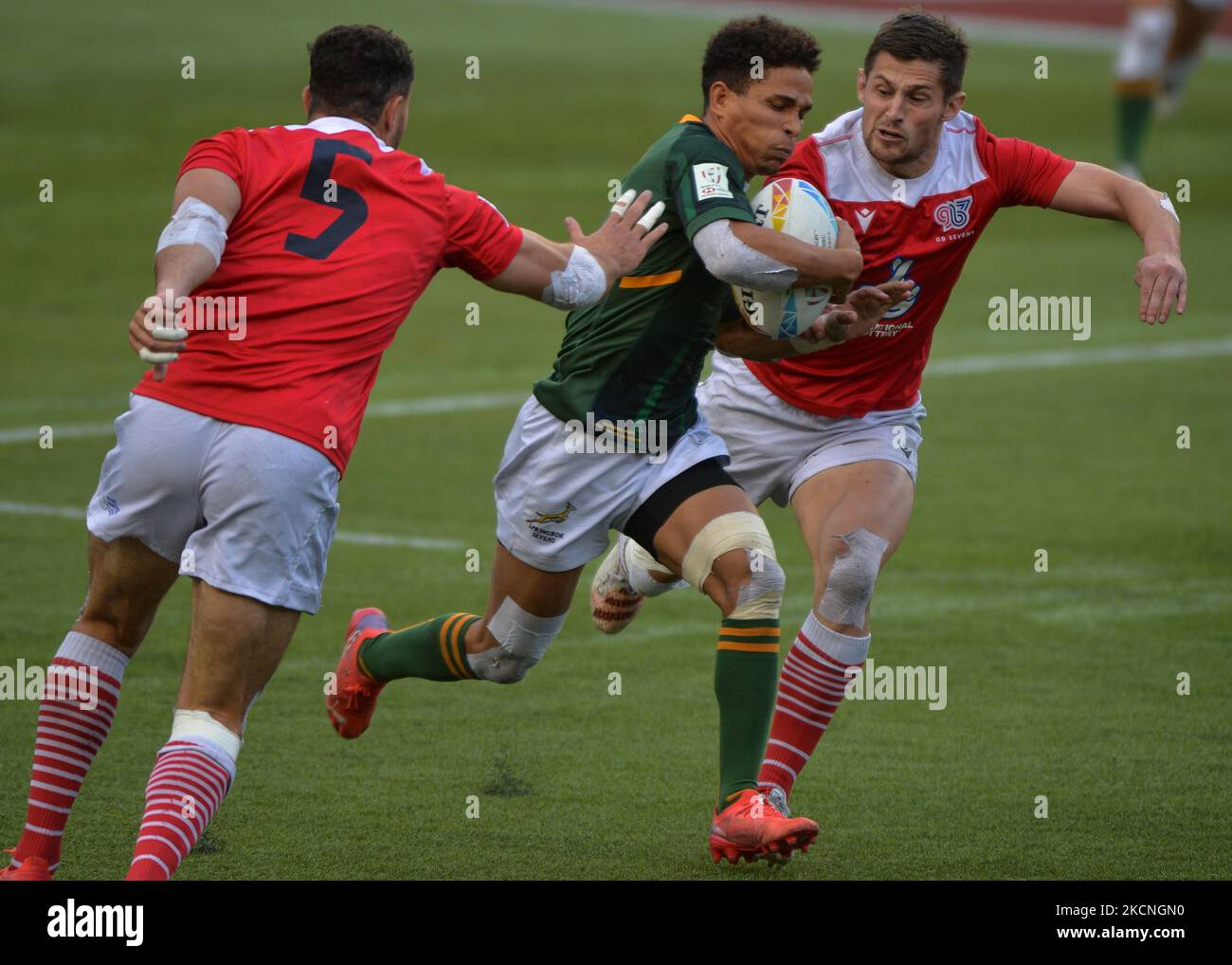 Hsbc world rugby seven series cup final match hi-res stock photography ...