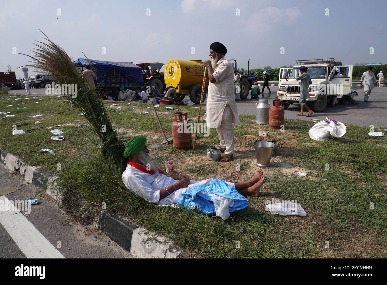 Farmer strike india hi-res stock photography and images - Alamy