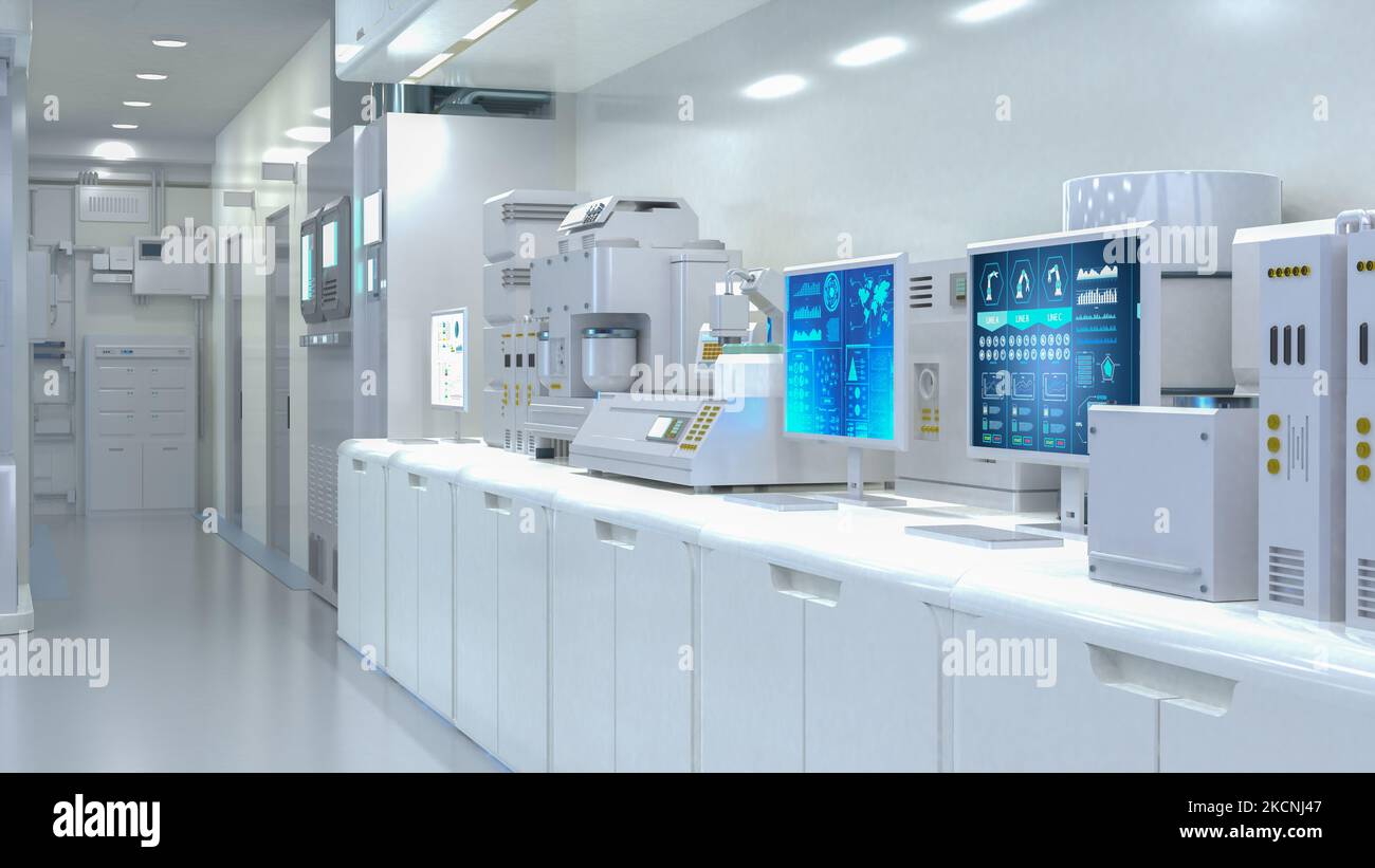 Futuristic Laboratory Building