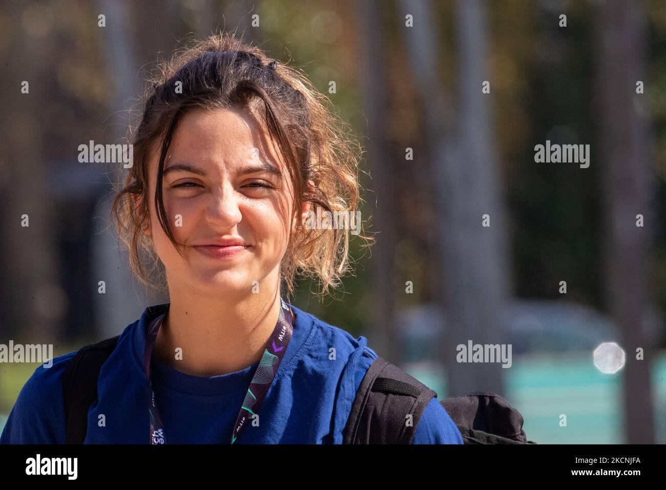 The Italian Paralympic athlete Ambra Sabatini, gold medallist at the ...