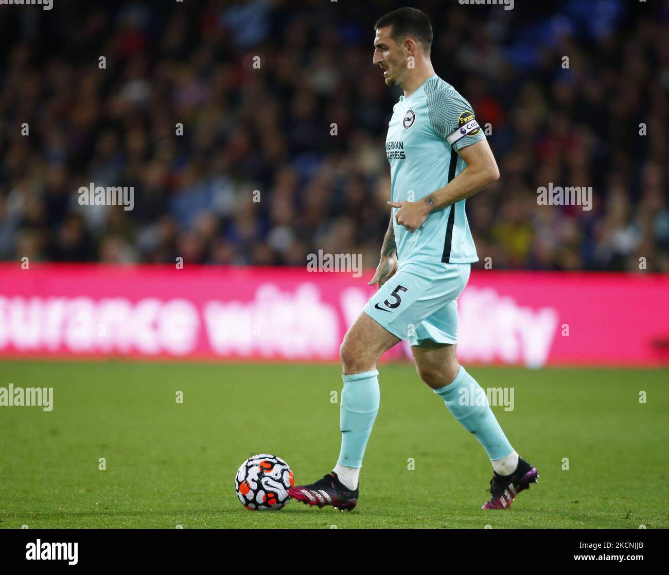 Brighton & Hove Albion's Lewis Dunk during Premier League between ...