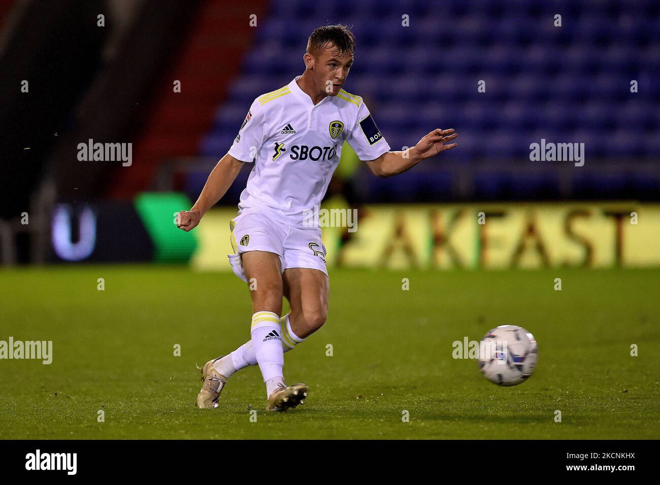 Harvey Sutcliffe of Leeds United during the EFL Trophy match between ...