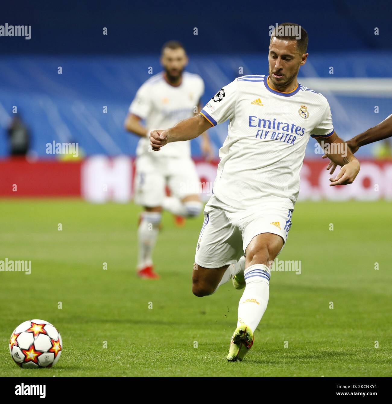 Eden Hazard of Real Madrid during the UEFA Champions League match ...