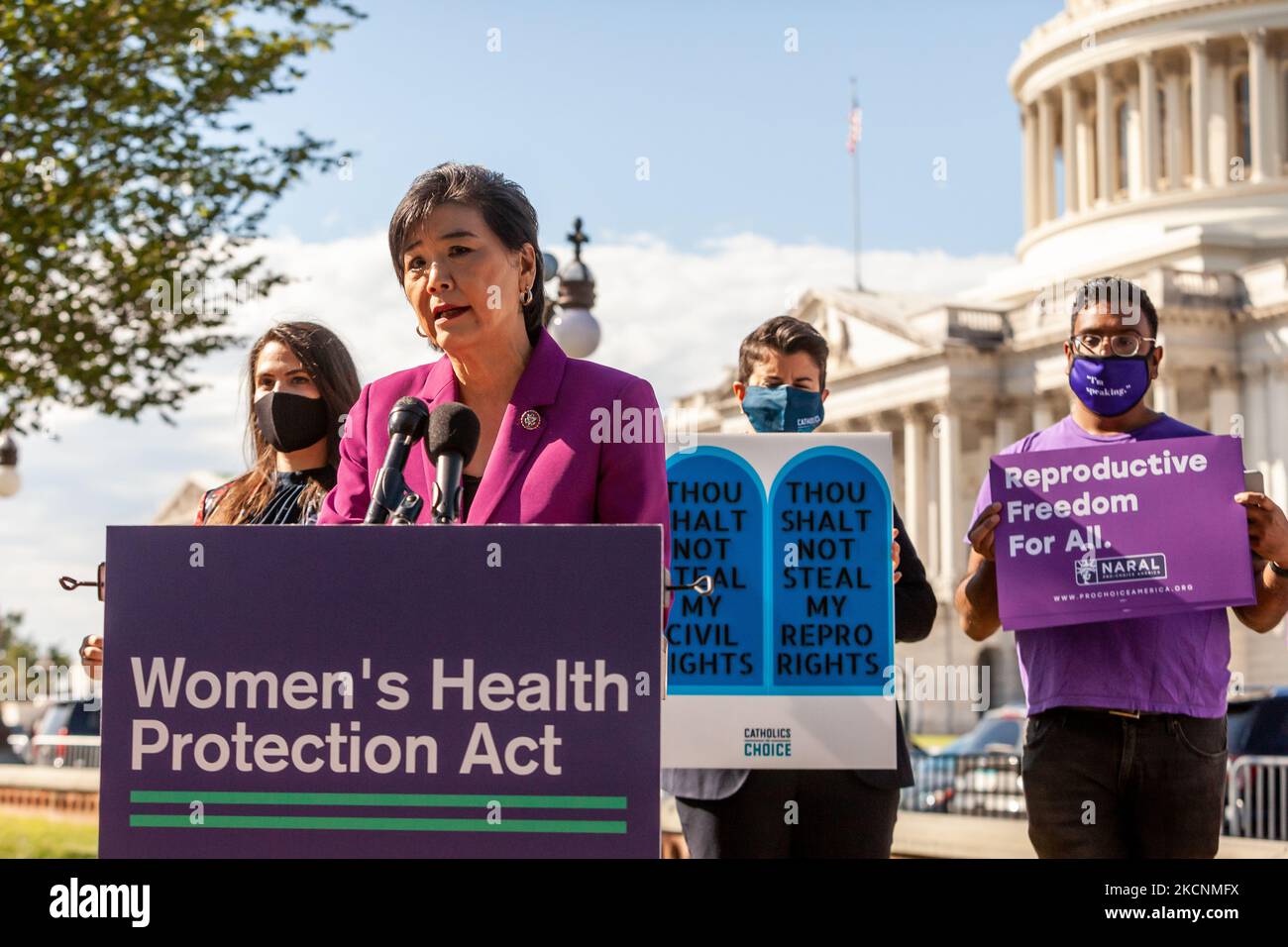 Congresswoman Judy Chu (D-CA) speaks at a press conference at the ...