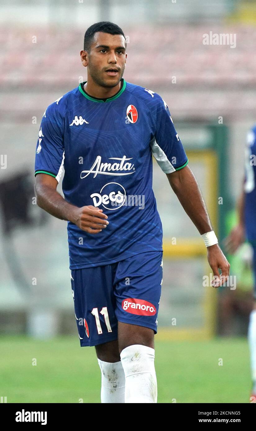 Walid Cheddira of Ssc Bari during the Serie C match between Acr Messina ...