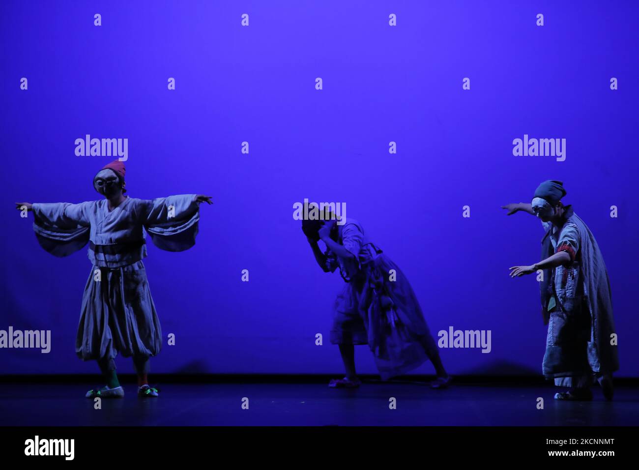 Sep 30, 2021-Seoul, South Korea-Actors performs about Pansori musical ...