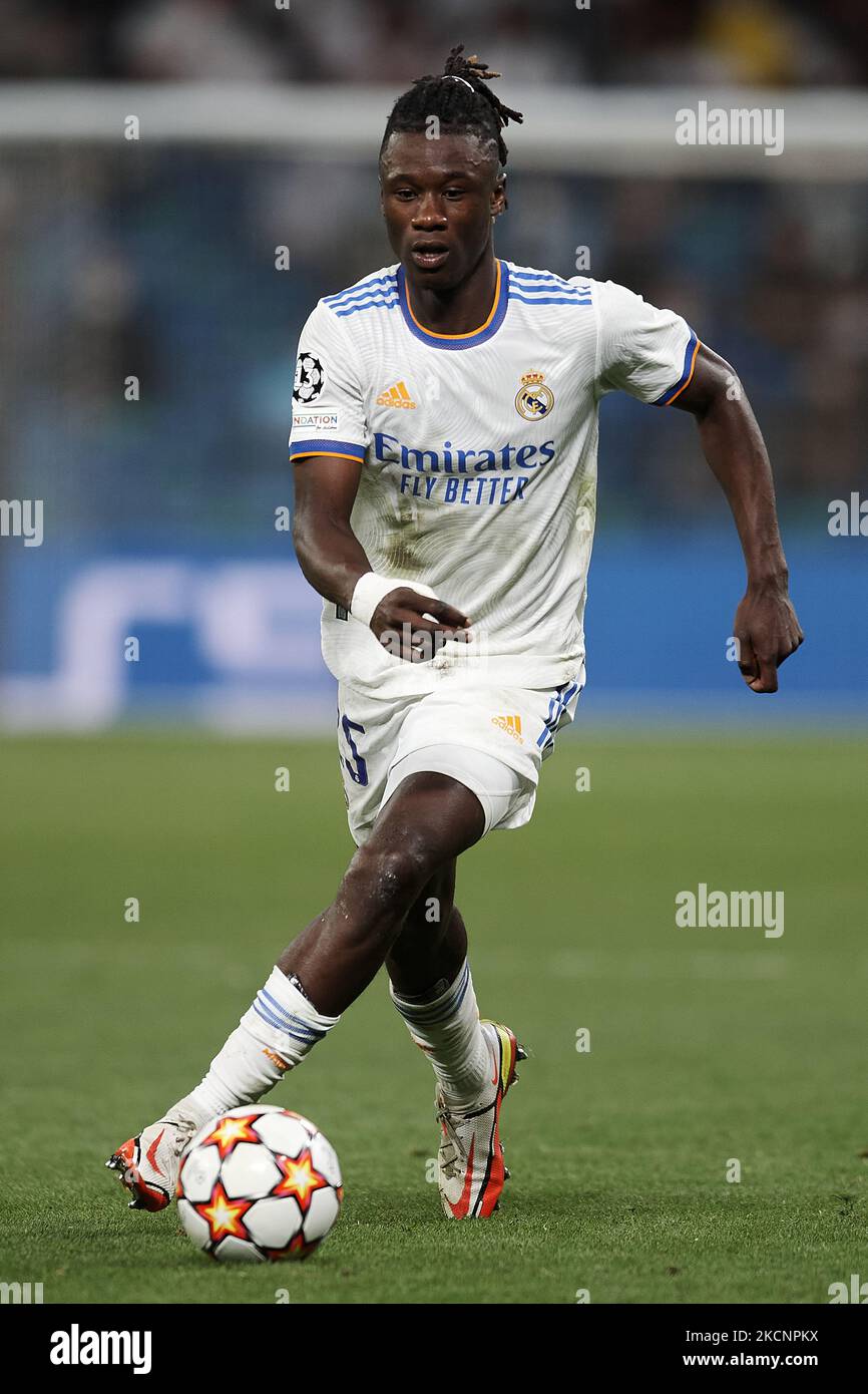Eduardo Camavinga of Real Madrid in action during the UEFA Champions ...