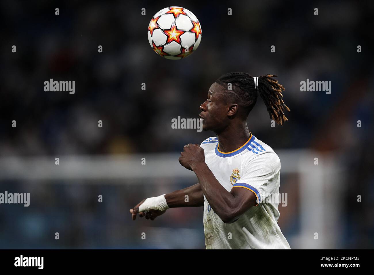 Eduardo Camavinga of Real Madrid in action during the UEFA Champions ...