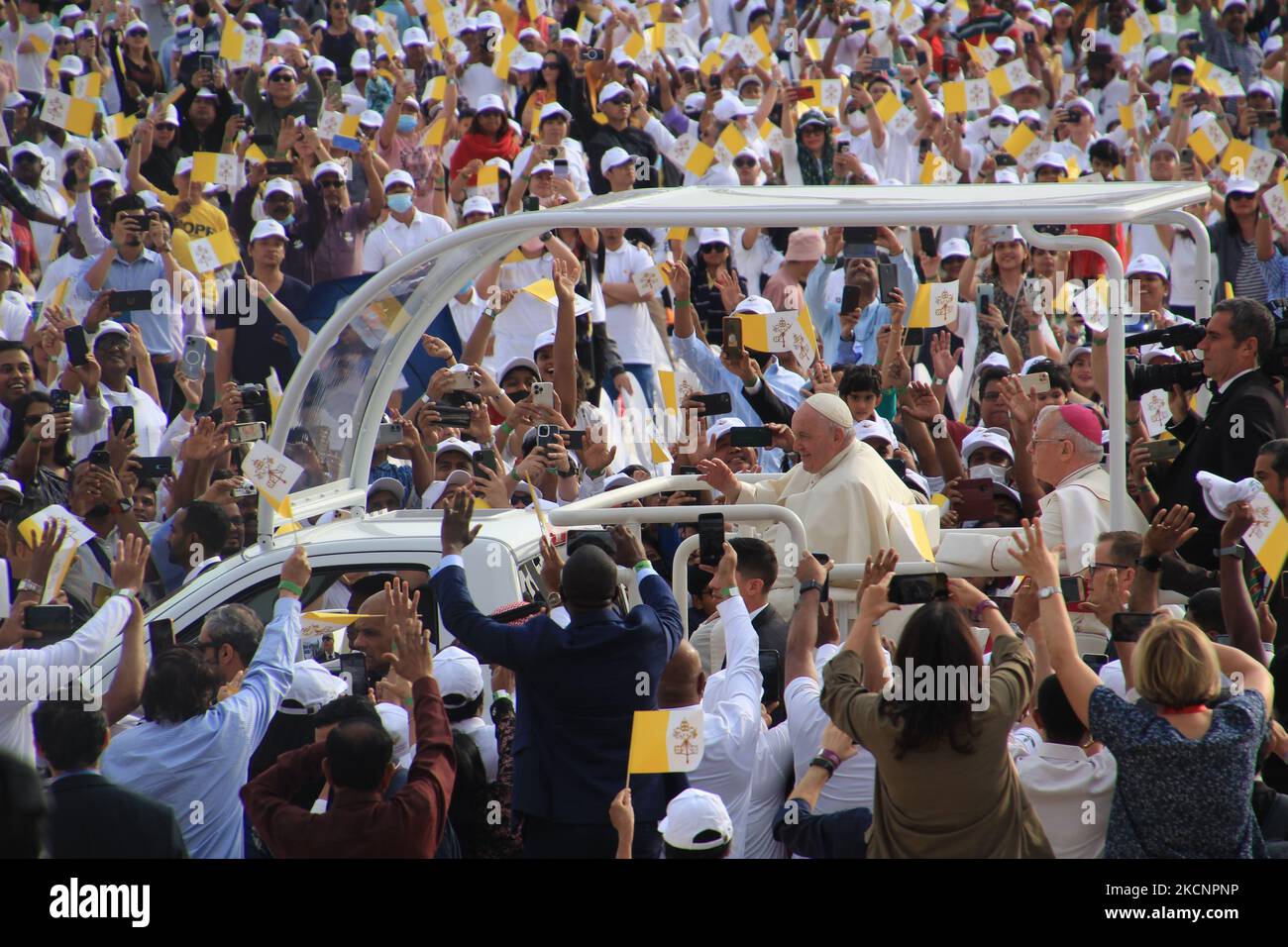 Rifa Al Gharbi, Bahrain. 05th Nov, 2022. Before a Mass at the National ...