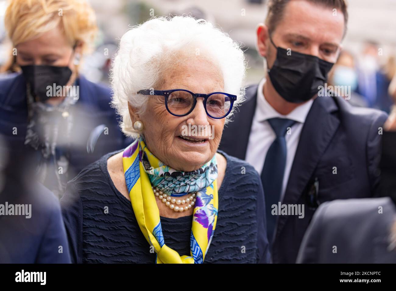 Italian holocaust survivor Liliana Segre visits the Shoah Memorial ...