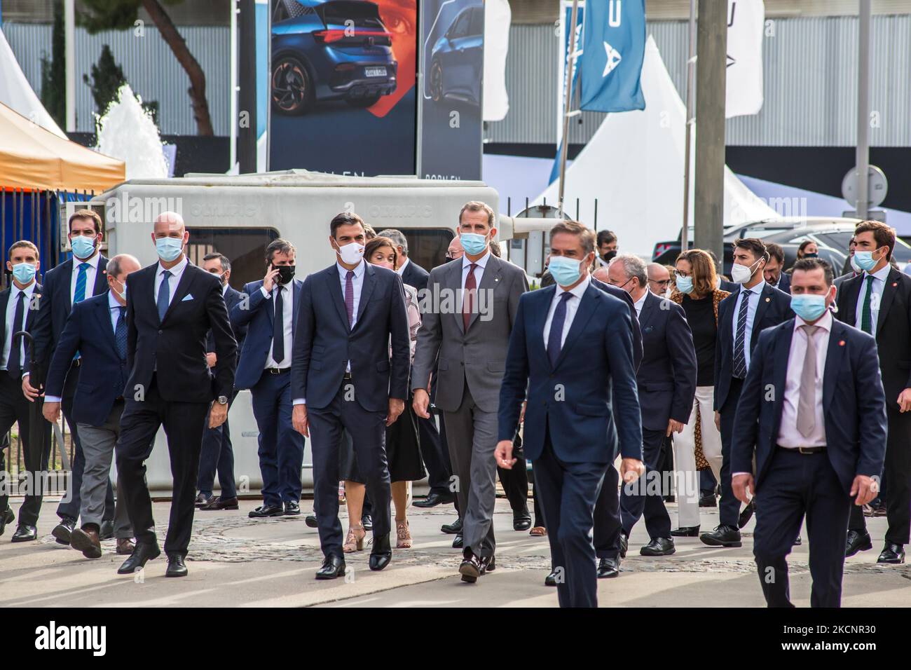 The Spanish King, Felipe VI and the Spanish president, Pedro Sanchez ...