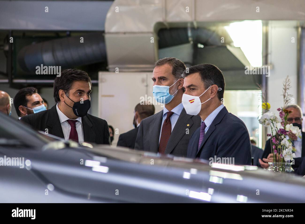 The Spanish King, Felipe VI and the Spanish president, Pedro Sanchez ...