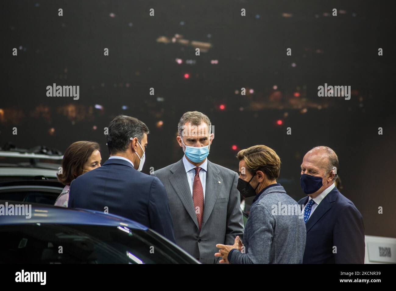 The Spanish King, Felipe VI, the Spanish president, Pedro Sanchez and ...