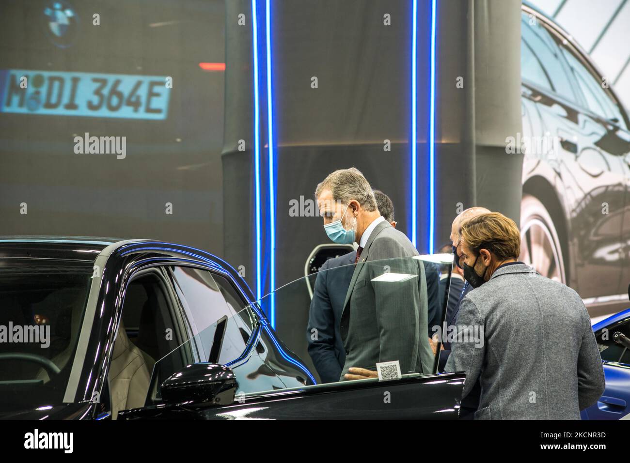 The Spanish King, Felipe VI is seen visited the inauguration of ...