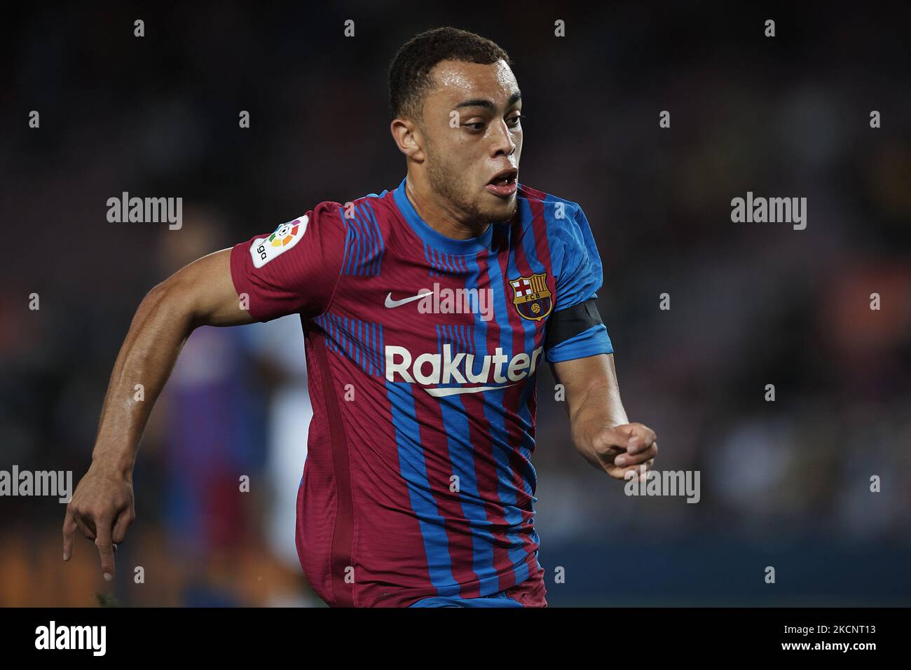 Sergiño Dest of Barcelona during the La Liga Santander match between FC ...