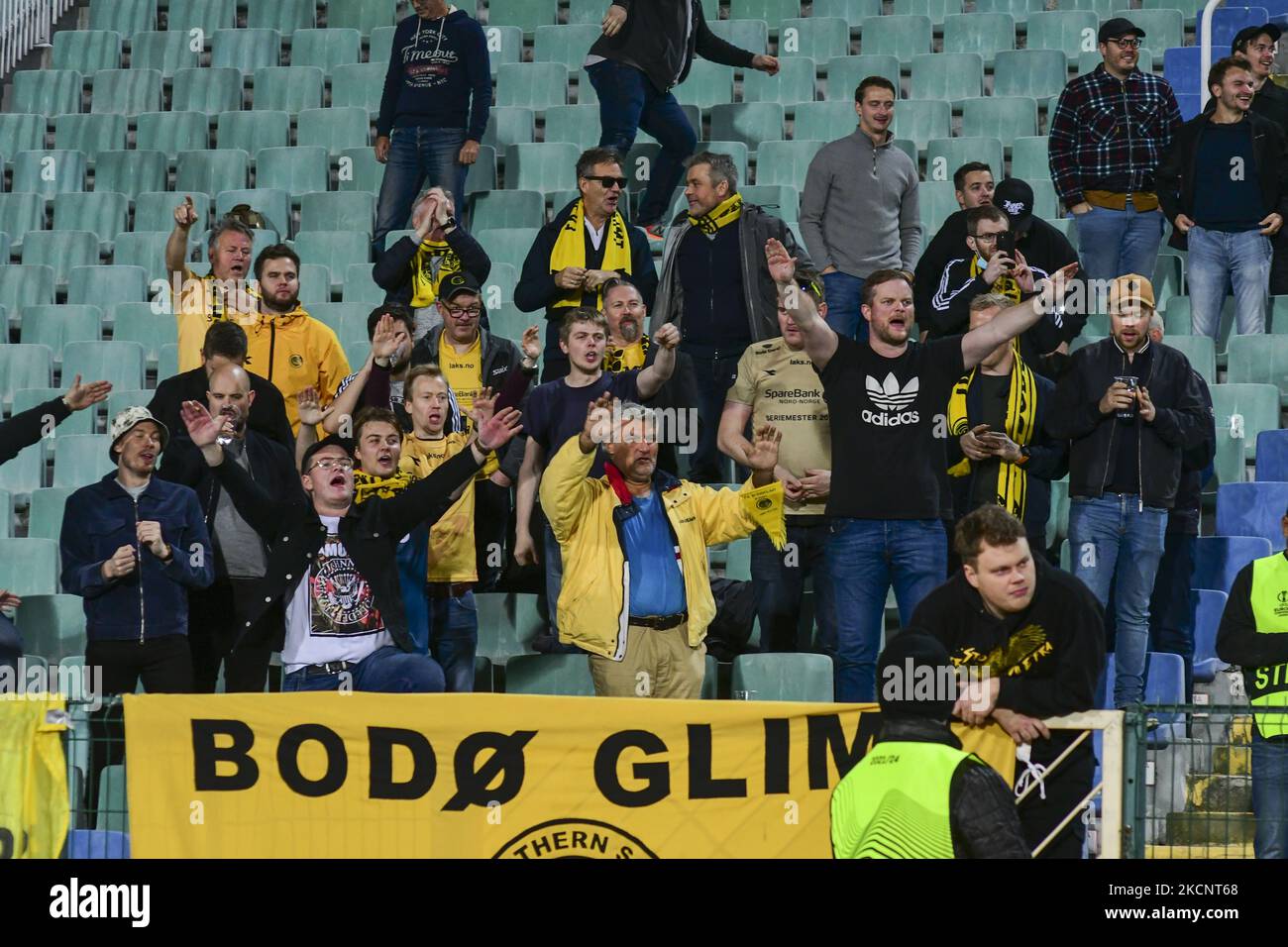Bodo Glimt fans during CSKA Sofia and Bodo Glimt game at Group C UEFA ...