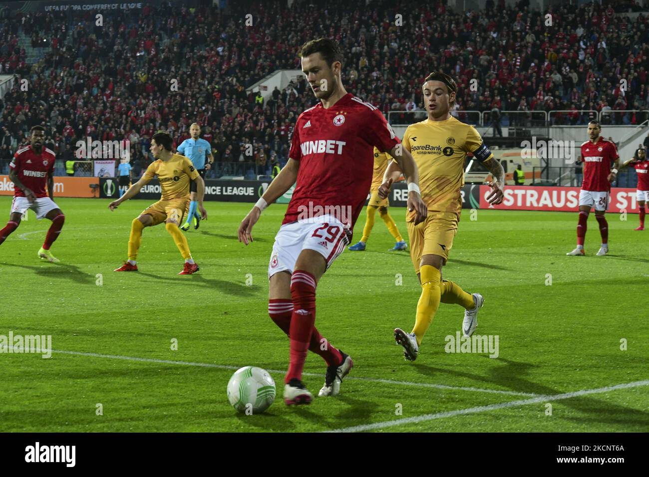 Thomas Lam of CSKA Sofia during CSKA Sofia and Bodo Glimt game at Group ...