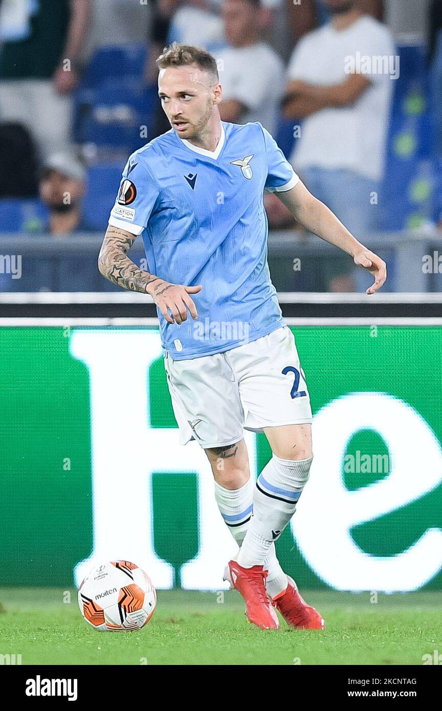 Manuel Lazzari of SS Lazio during the UEFA Europa League group E match between SS Lazio and ...