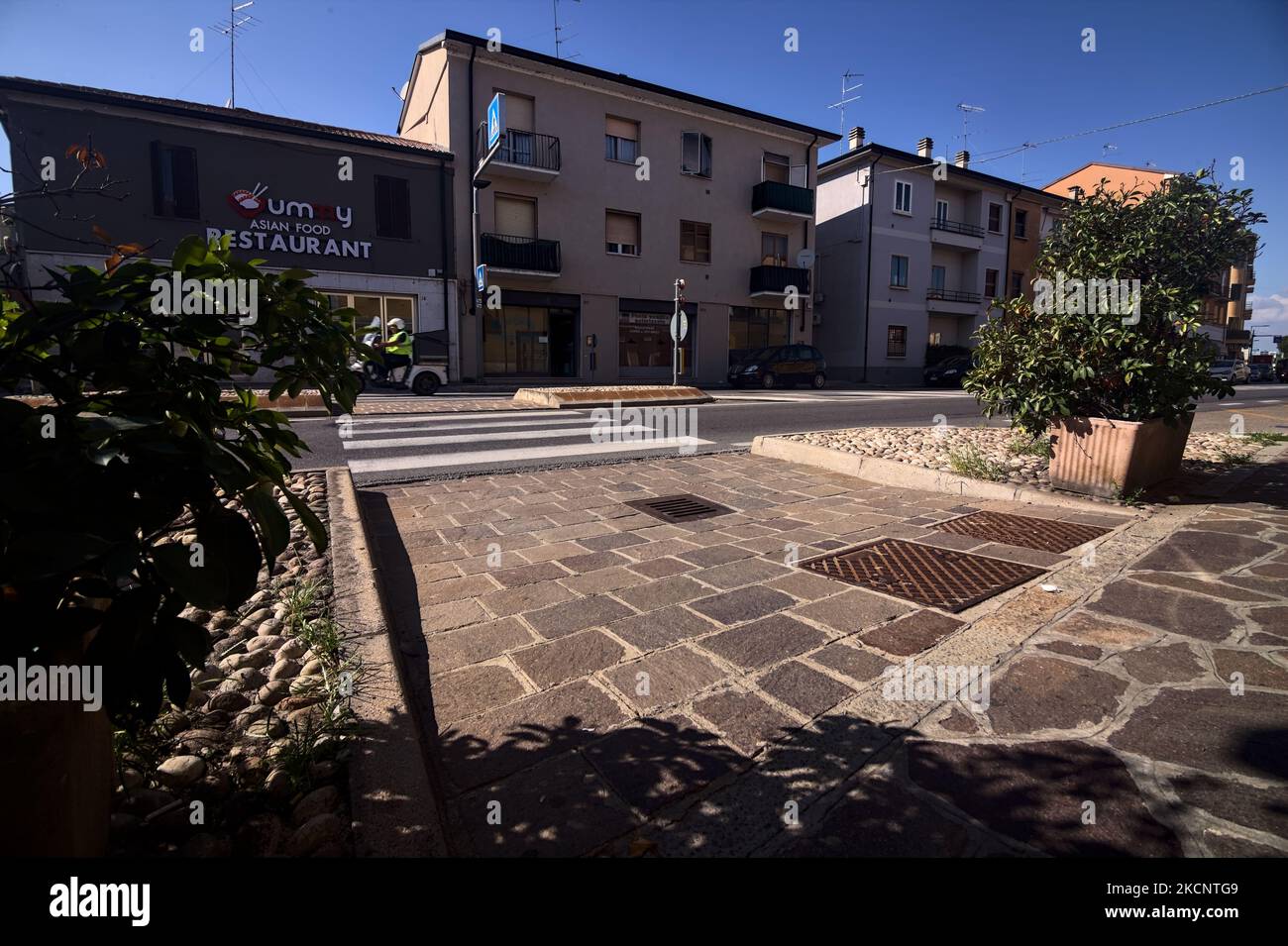 Country road in an italian town Stock Photo - Alamy