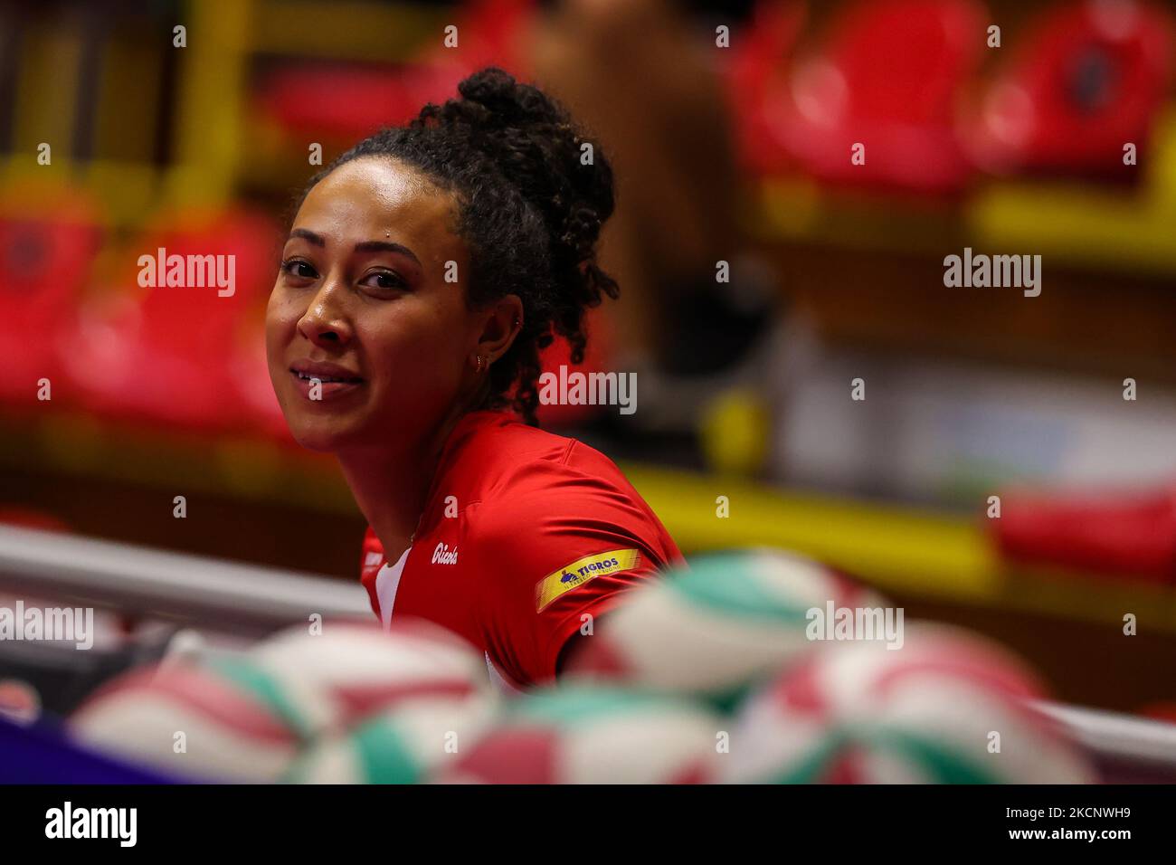 Alexa Gray #8 of UYBA Unet E-Work Busto Arsizio during the Trofeo Mimmo ...