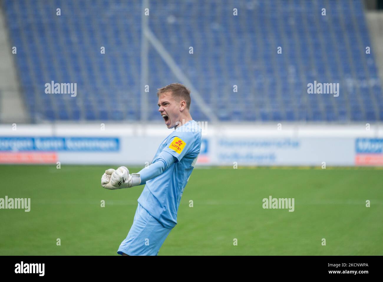Matheo Raab of 1.FC Kaiserslautern celebrates after scoring his team's ...