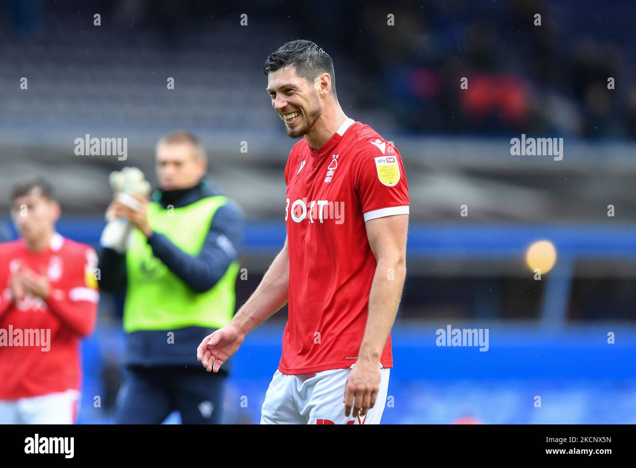 Scott McKenna of Nottingham Forest celebrates victory during the Sky ...