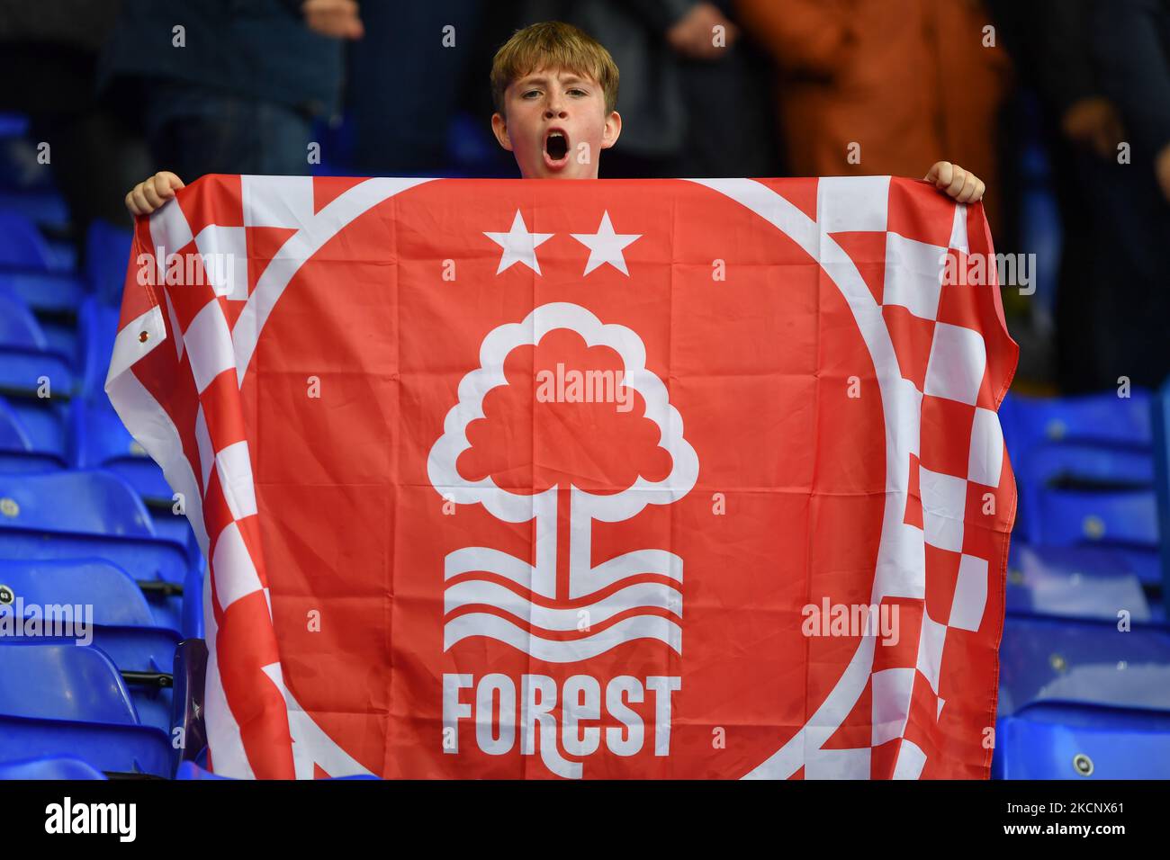 Forest supporter celebrates hit teams victory during the Sky Bet ...