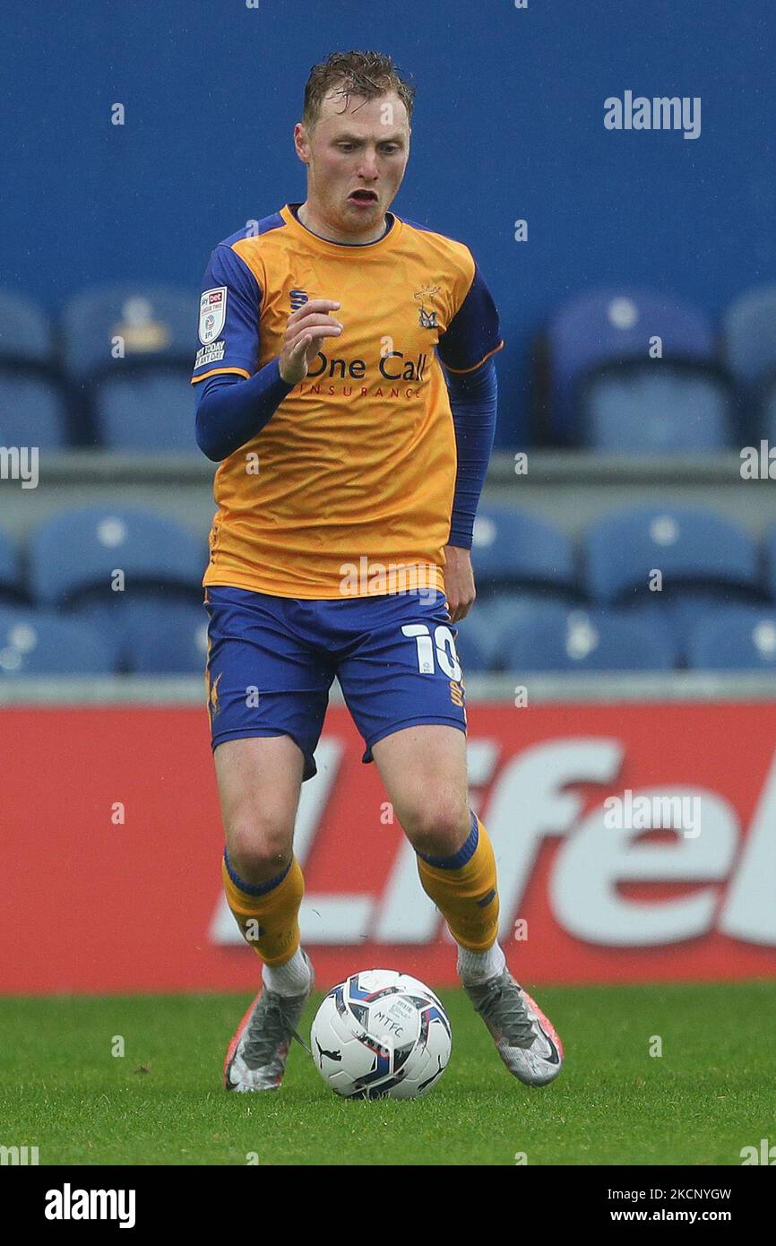 . Mansfield Town's George Maris during the Sky Bet League 2 match ...