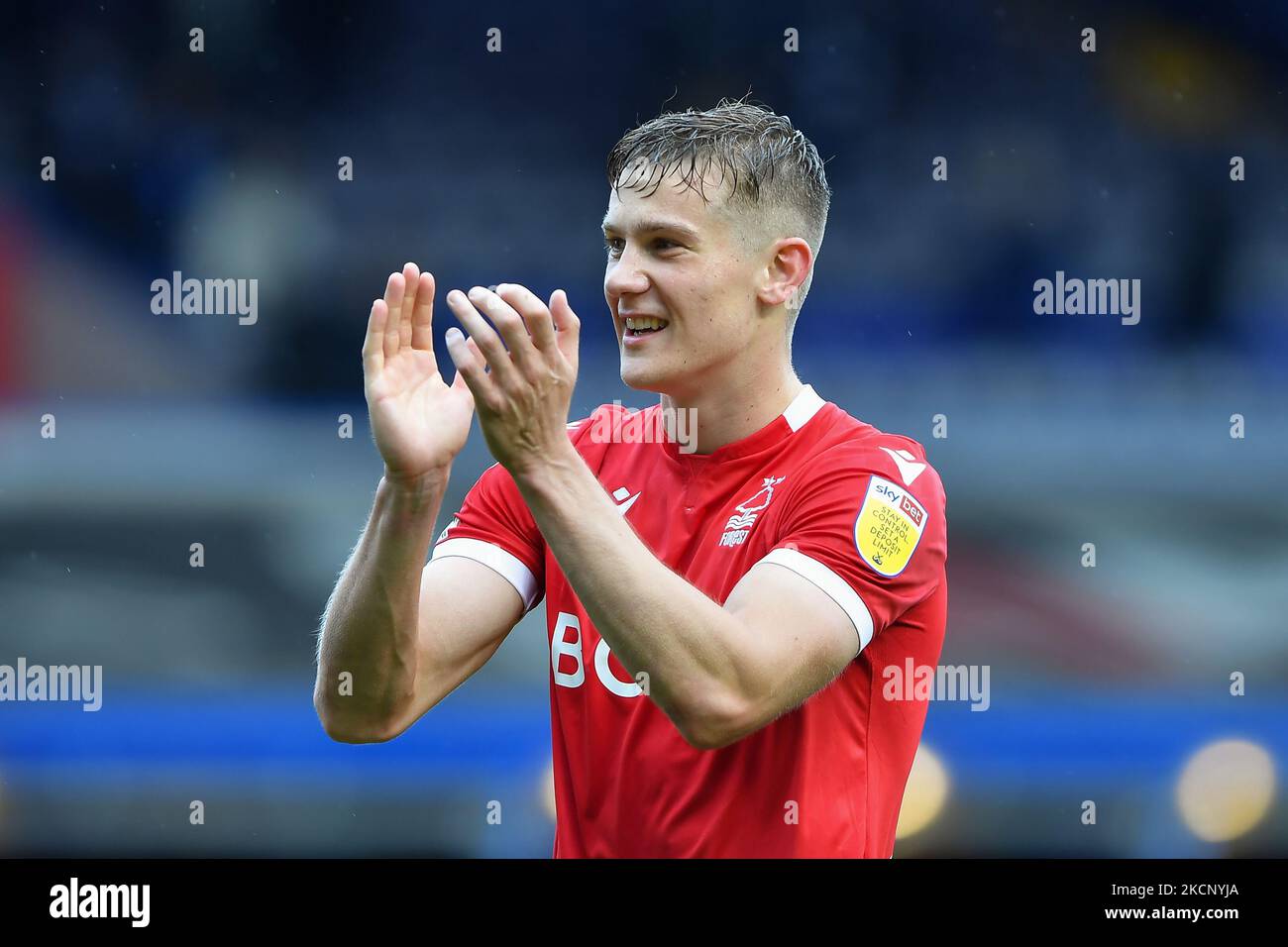 Ryan Yates of Nottingham Forest celebrates victory during the Sky Bet ...