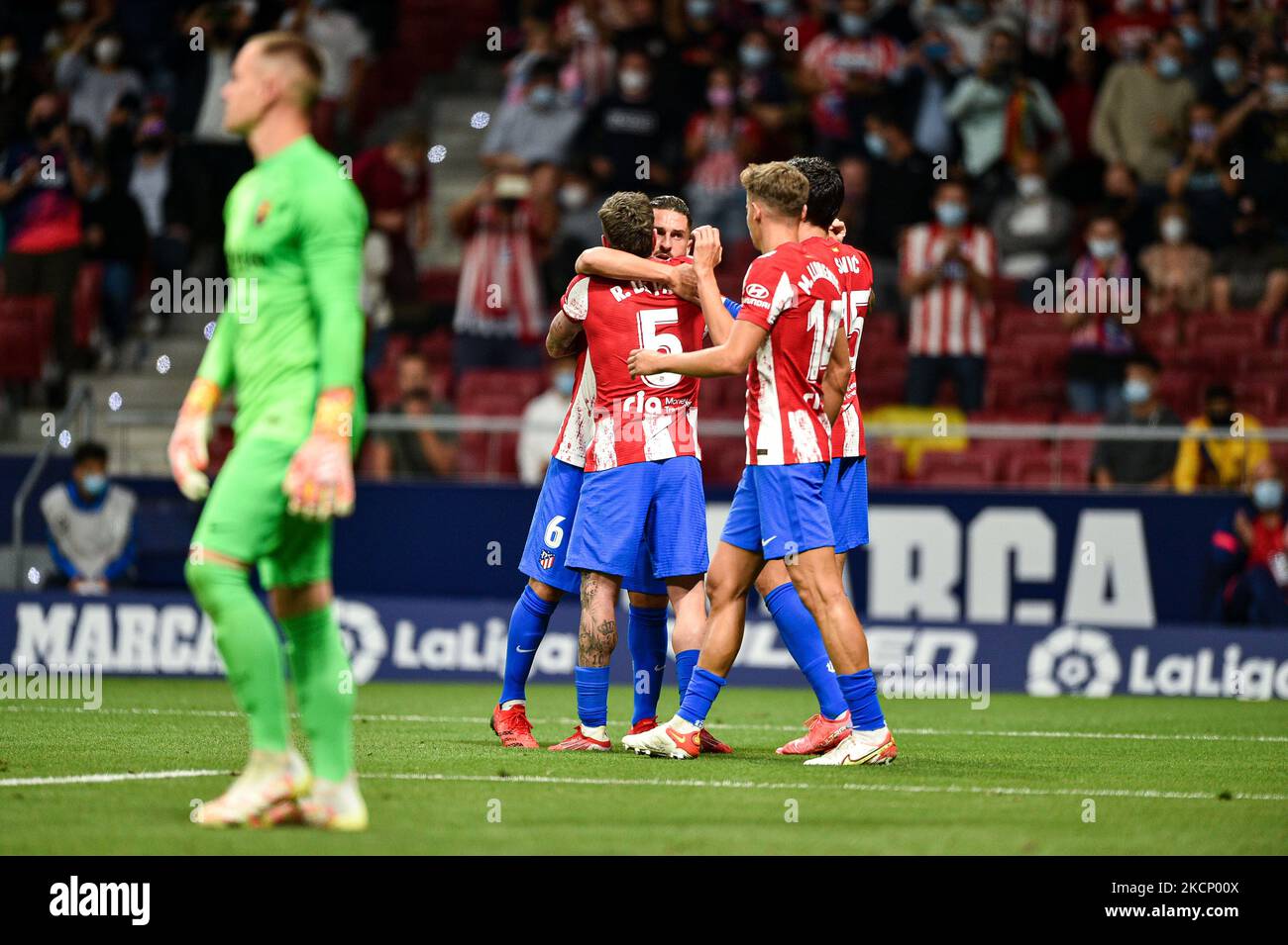 Marc-Andre ter Stegen, Rodrigo de Paul, Koke, Marcos Llorente and ...