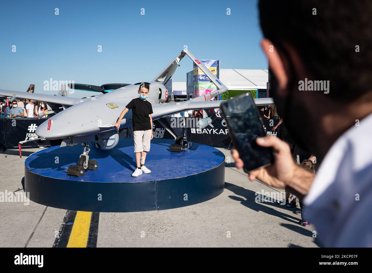 On 26 Sept. 2021, thousands of Turkish citizens visited Istanbul's Teknofest 2021 event, where ...